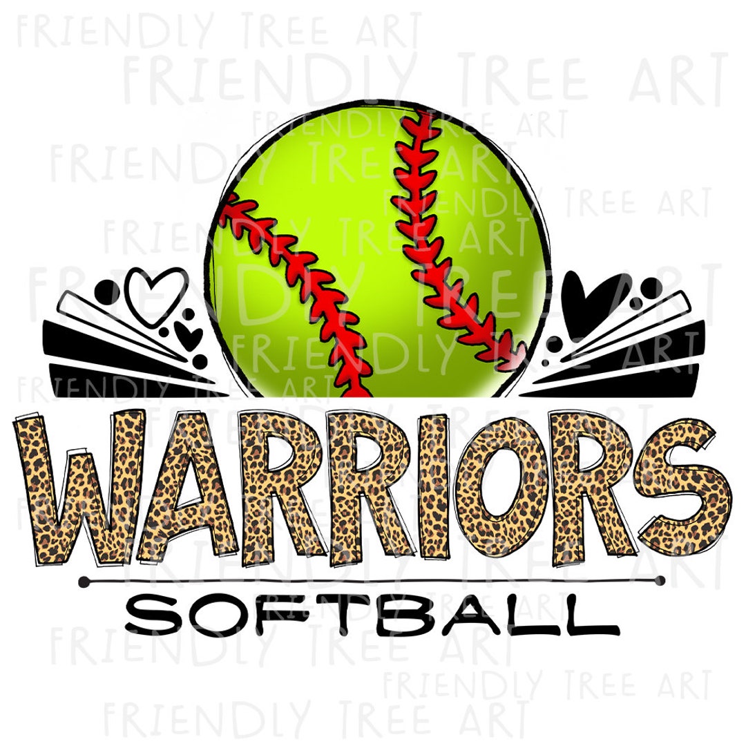 Warriors Softball Png, Png Files for Sublimation Printing, Warriors Png ...