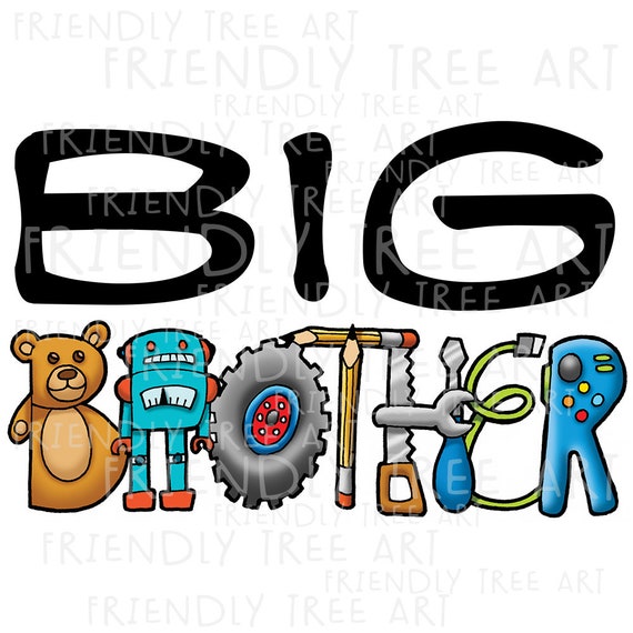 Big Brother PNG Files for Sublimation Printing Big Brother | Etsy