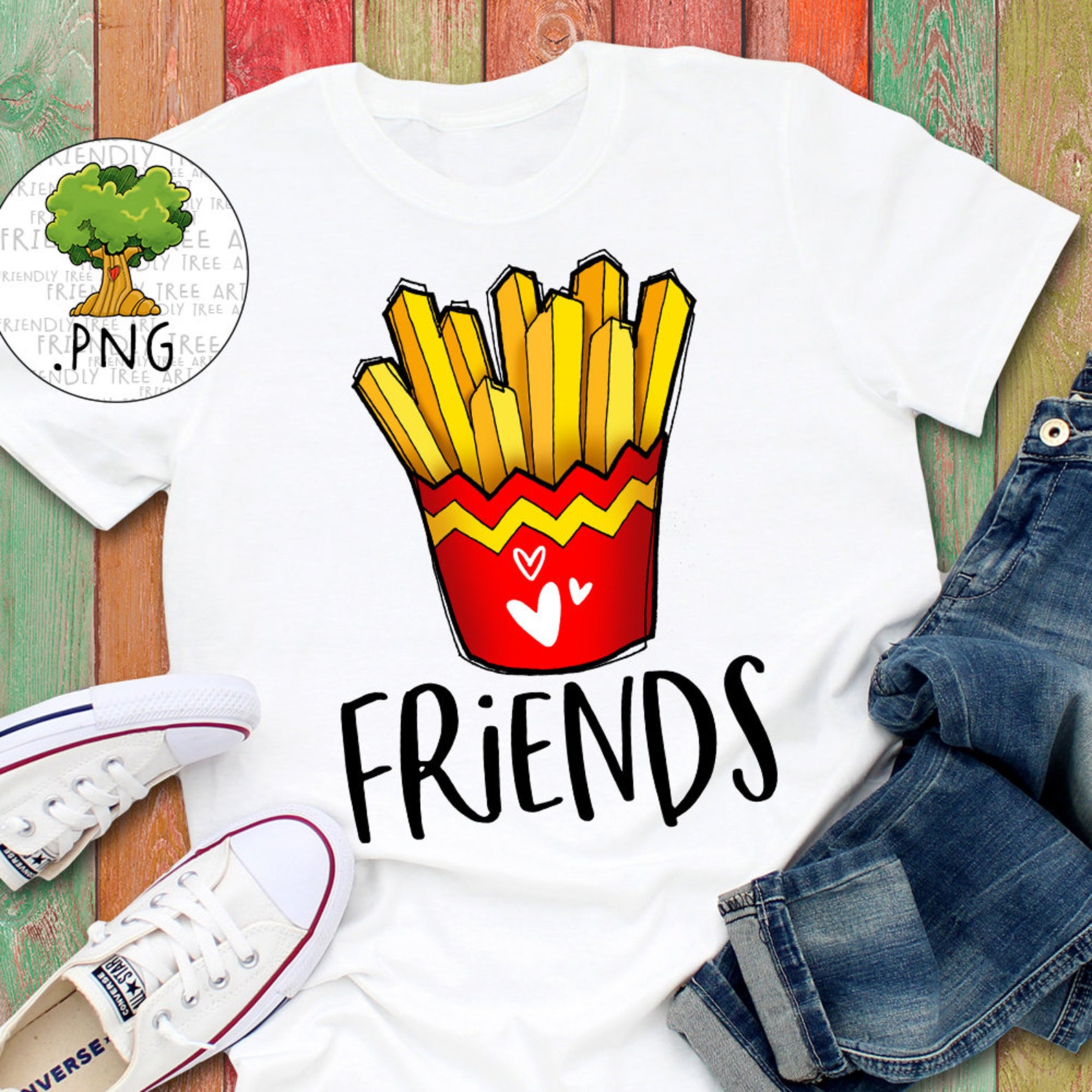 Friends Fries PNG Files for Sublimation Small Fry Baby - Etsy