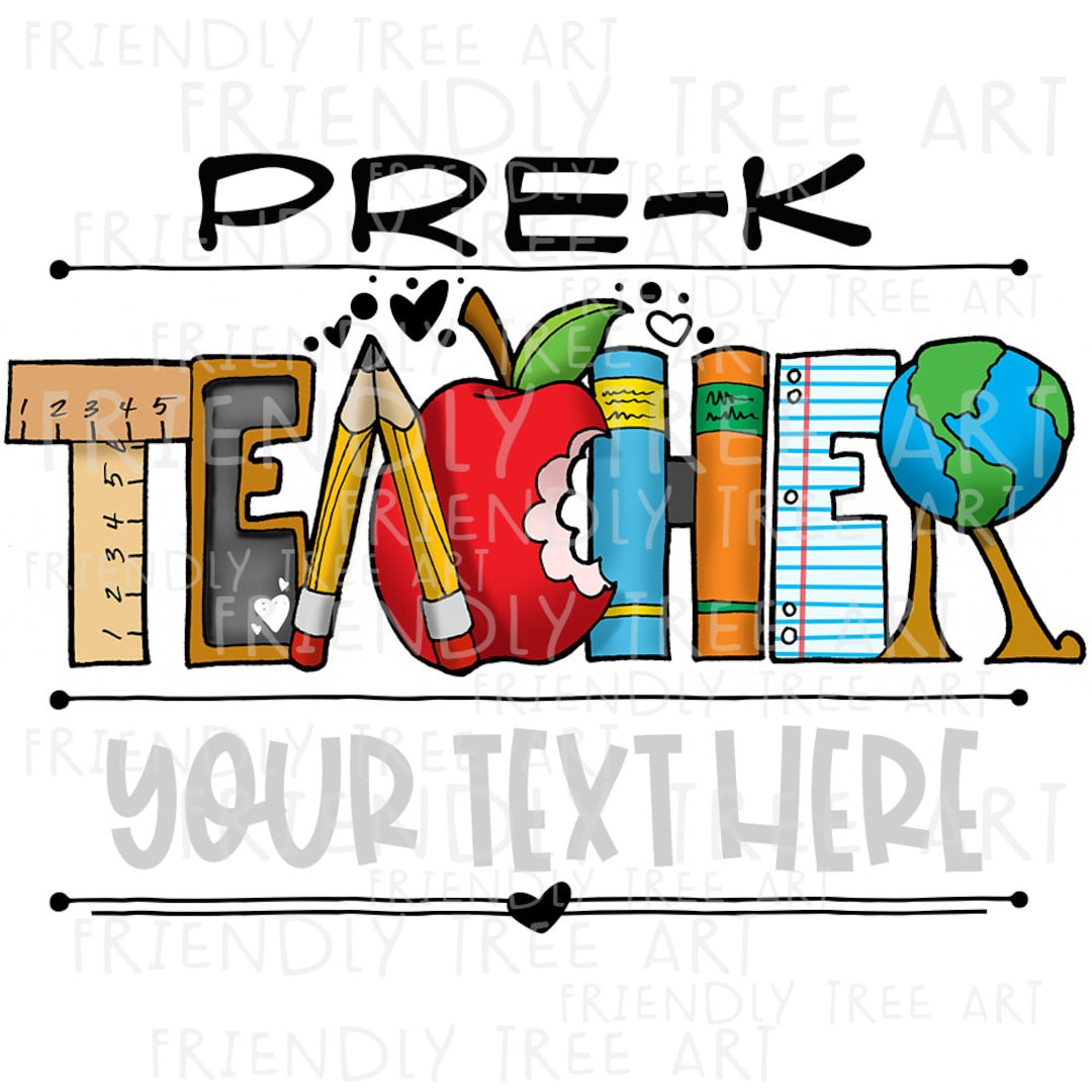 Pre-k Teacher Png, PNG Files for Sublimation, Pre-k Png, Pre K Teacher ...
