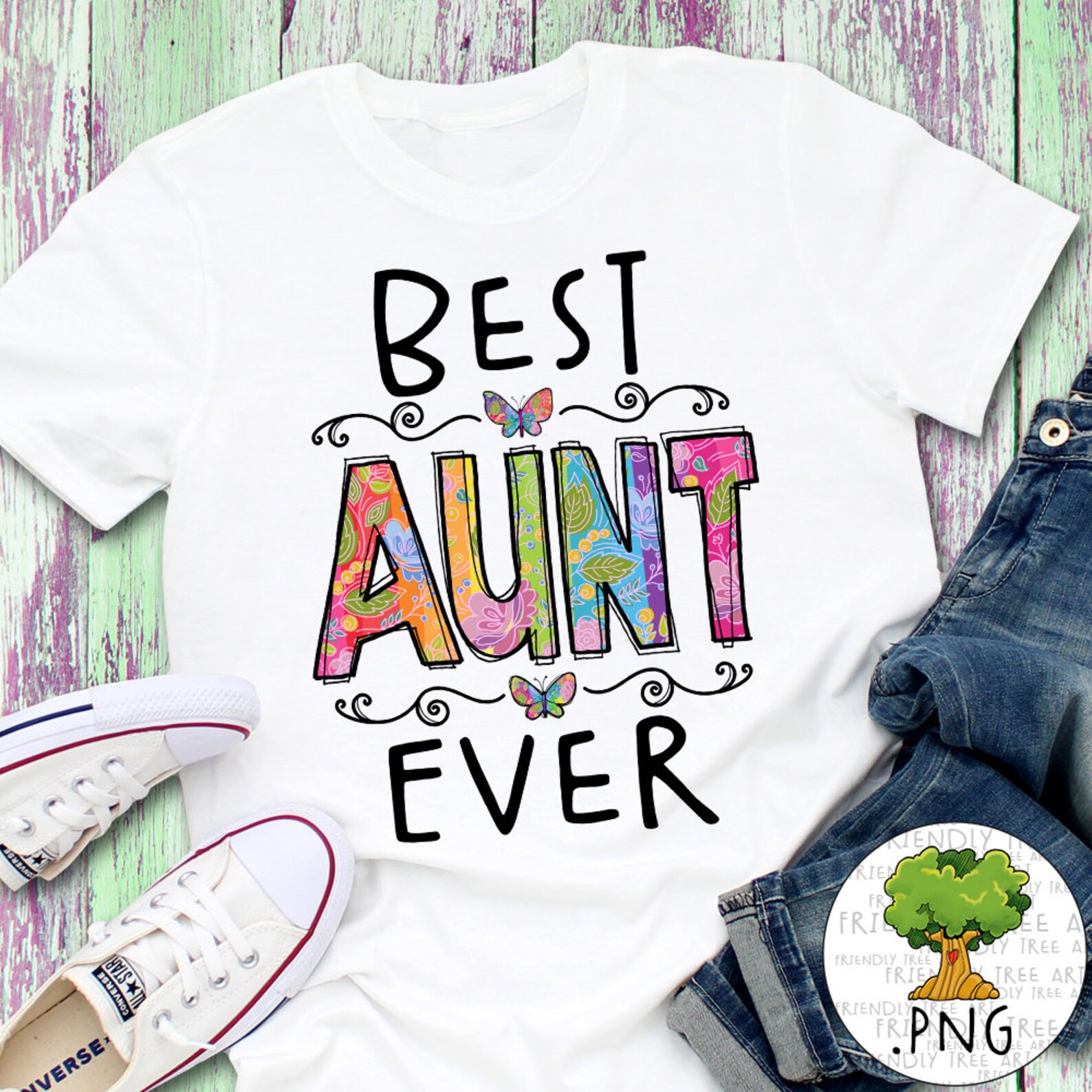 Best Aunt Ever Png PNG Files for Sublimation Printing Aunt - Etsy