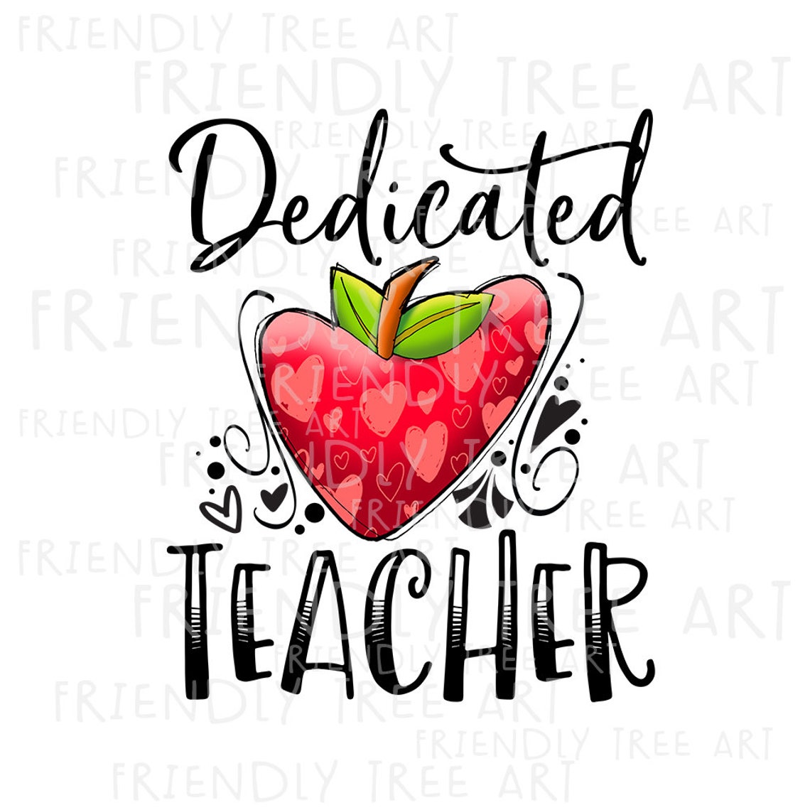 Dedicated Teacher Png PNG Files for Sublimation School - Etsy