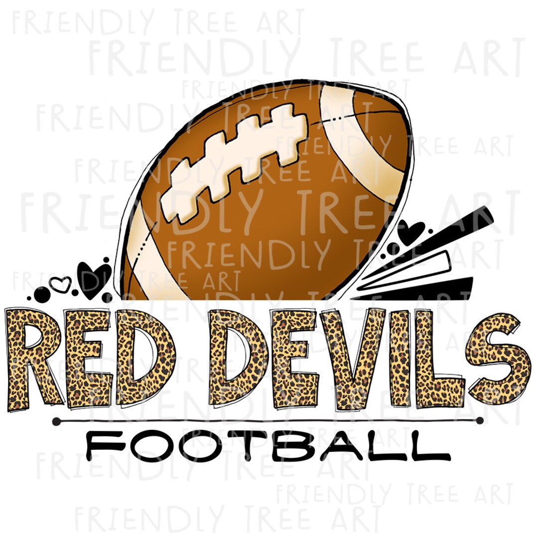 Red Devils Football Png, Png Files for Sublimation Printing, Red ...