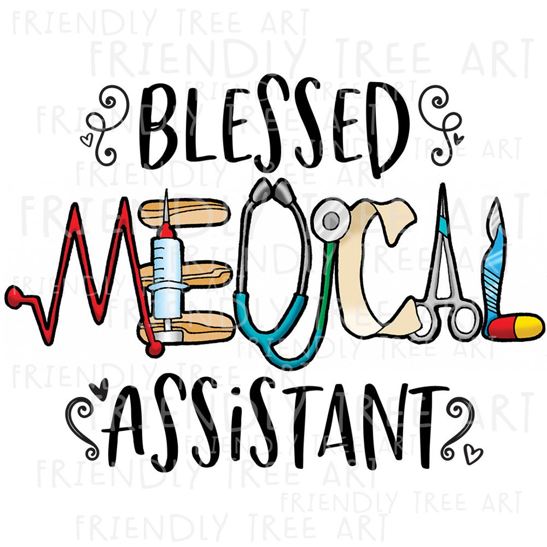 Blessed Medical Assistant, Nurse PNG Files for Sublimation Printing ...