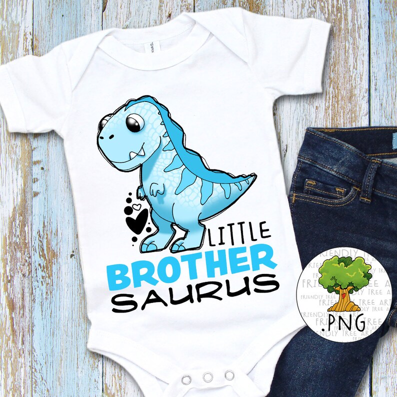 Little Brothersaurus Png PNG Files for Sublimation Dinosaur | Etsy