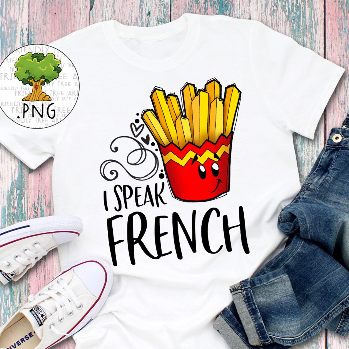 I Speak French Fry PNG Files for Sublimation Small Fry Baby - Etsy