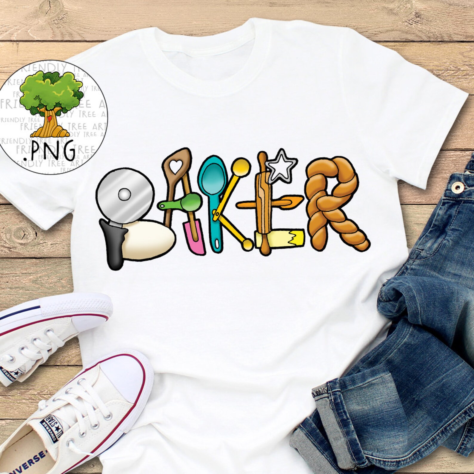 Baker PNG Files for Sublimation Printing Baker Design Png - Etsy