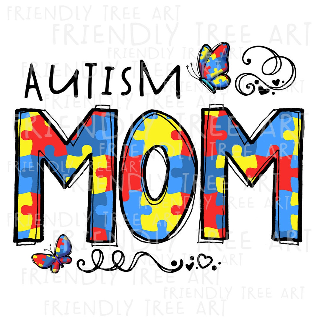 Autism Mom Png, Mom PNG Files for Sublimation Printing, Autism Png ...