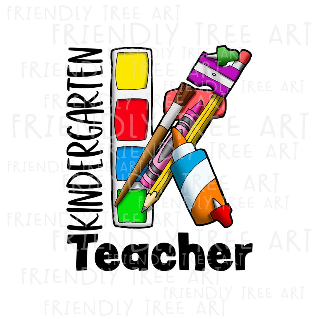 Kindergarten Teacher Png, PNG Files for Sublimation, Kindergarten Png ...