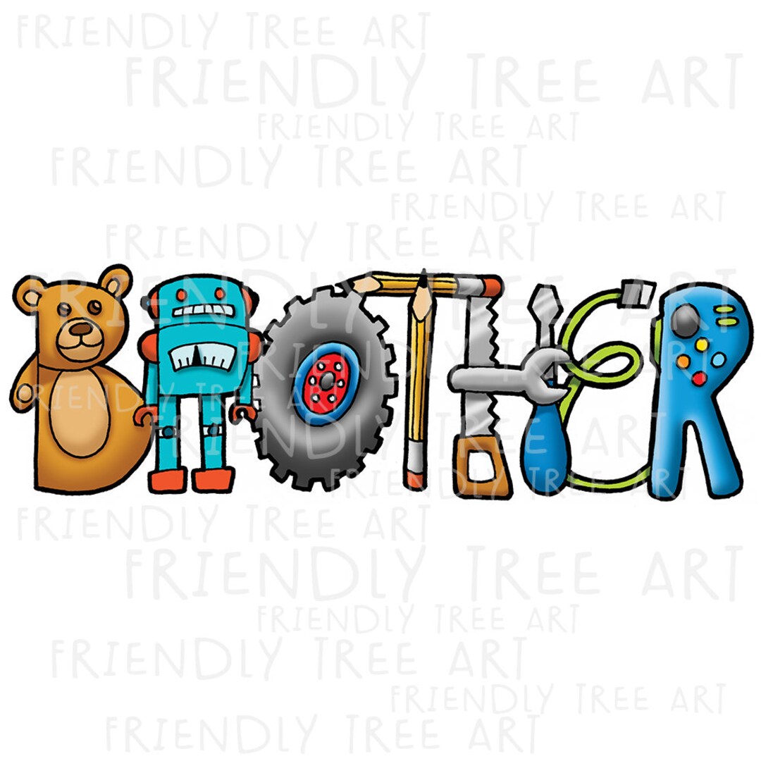 Brother PNG Files for Sublimation Printing, Brother Png, Family ...