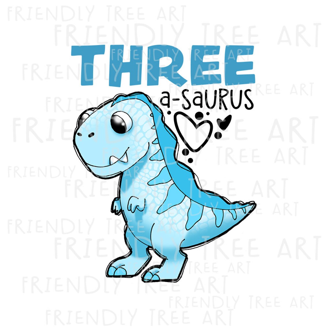 Three-a-saurus Png PNG Files for Sublimation Dinosaur | Etsy