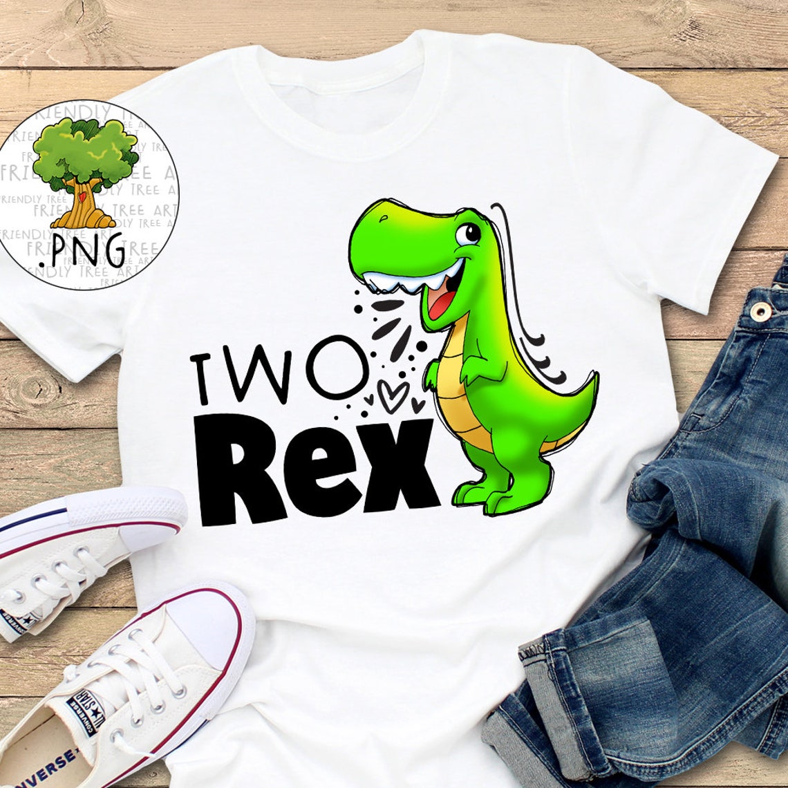 Two Rex Png PNG Files For Sublimation Dinosaur Png Dinosaur | Etsy