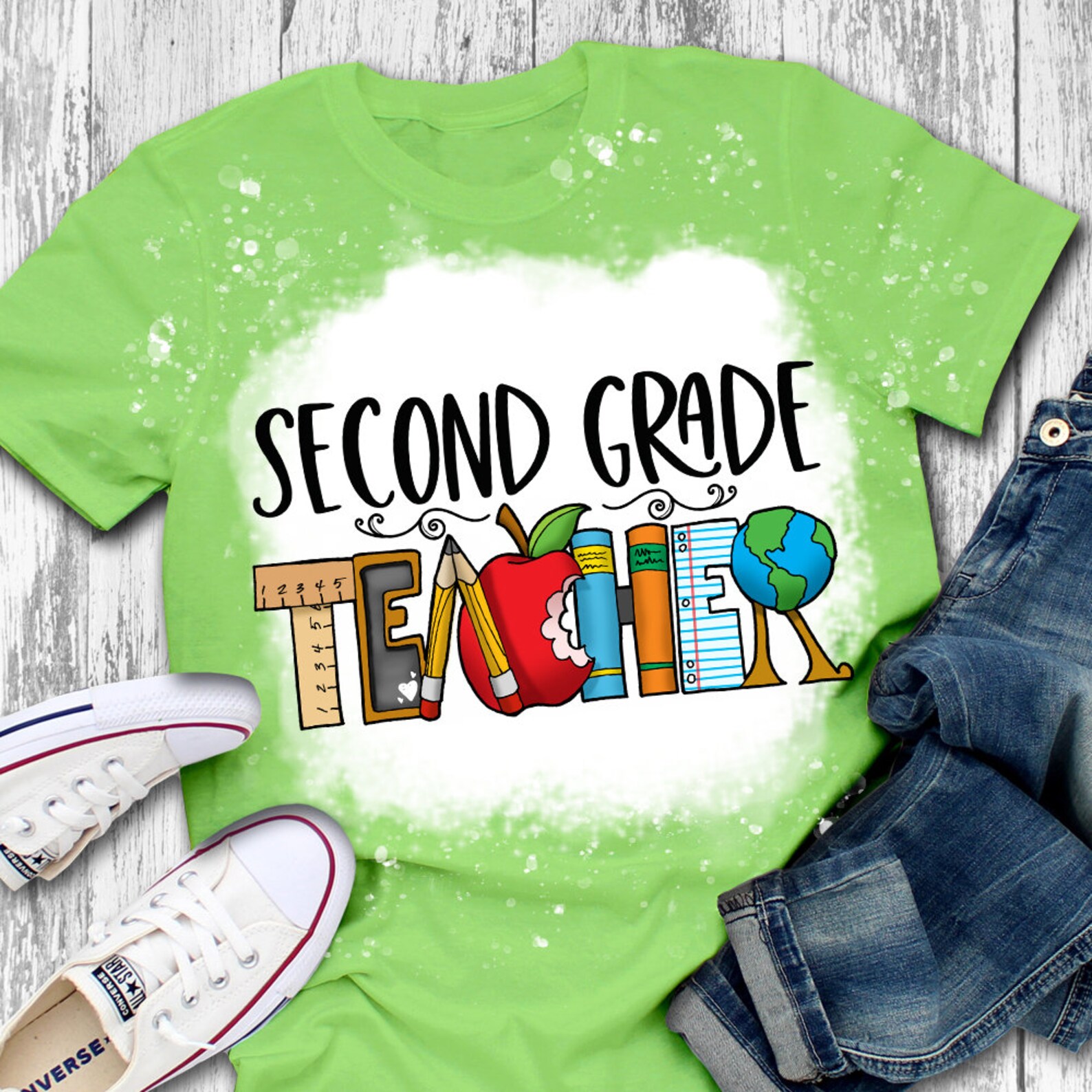 Second Grade Teacher Png PNG Files for Sublimation 2nd Grade - Etsy