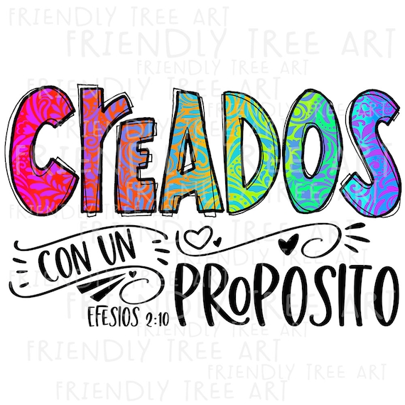 Creados con un proposito creados con un propósito español - Etsy España