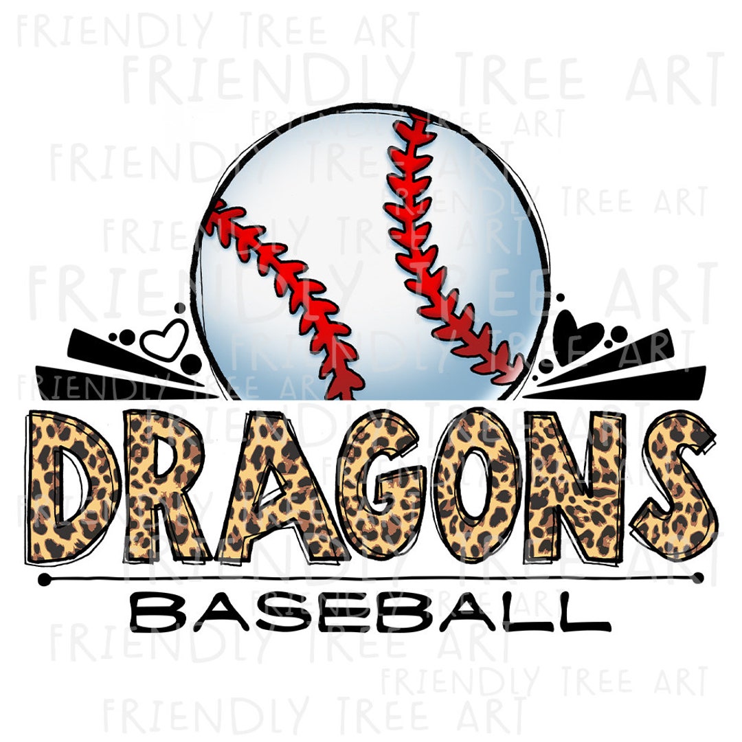 Dragons Baseball Png, Png Files for Sublimation Printing, Dragons Png ...