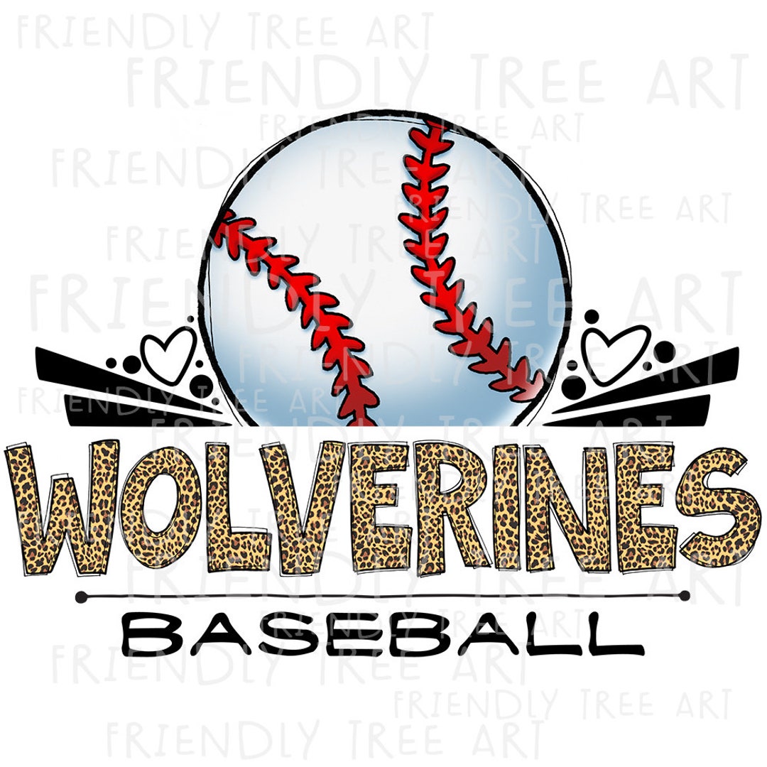 Wolverines Baseball Png, Png Files for Sublimation Printing, Wolverines ...