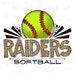Raiders Softball Png, Png Files for Sublimation Printing, Raiders Png ...