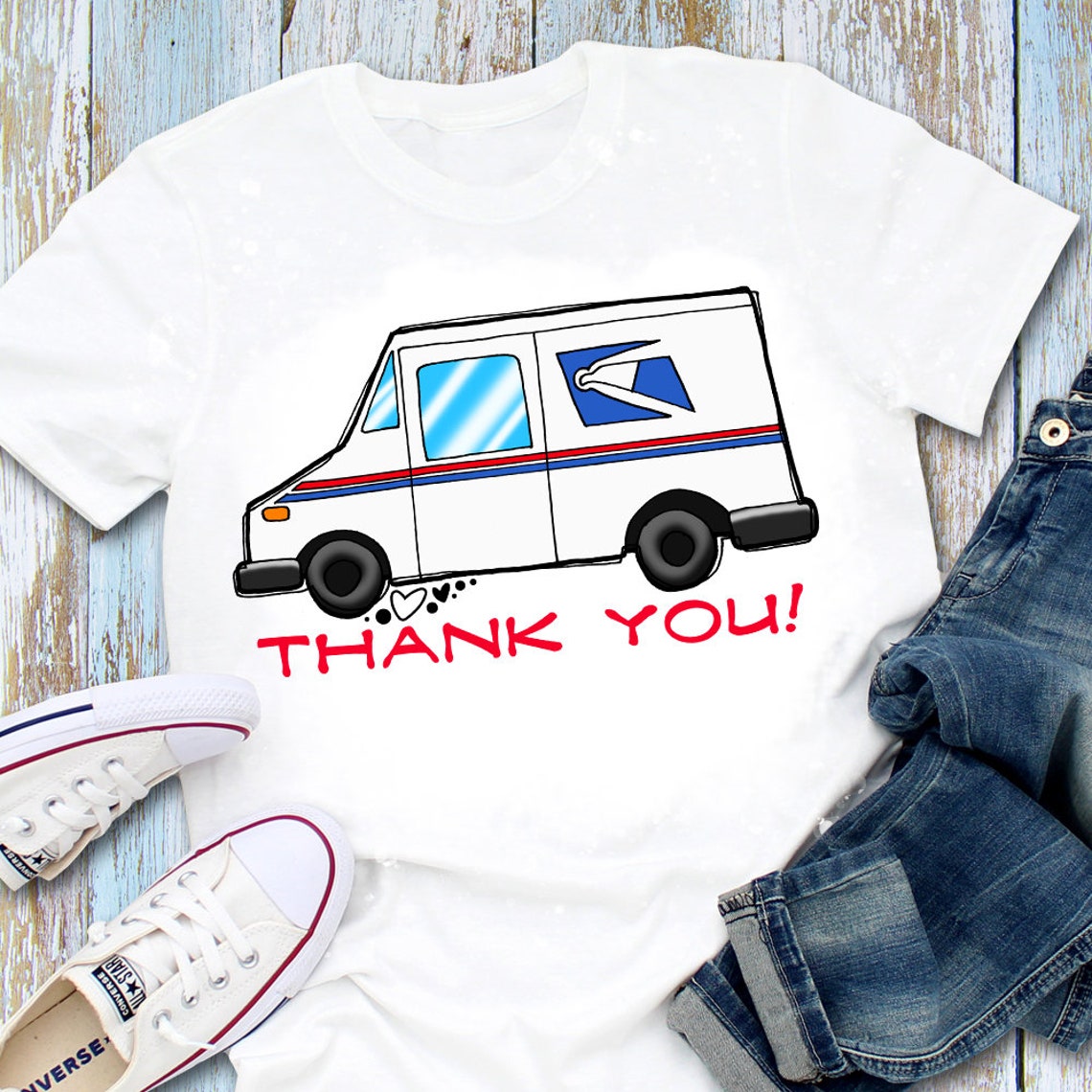 Mail Truck Thank You Png PNG Files for Sublimation Postal | Etsy