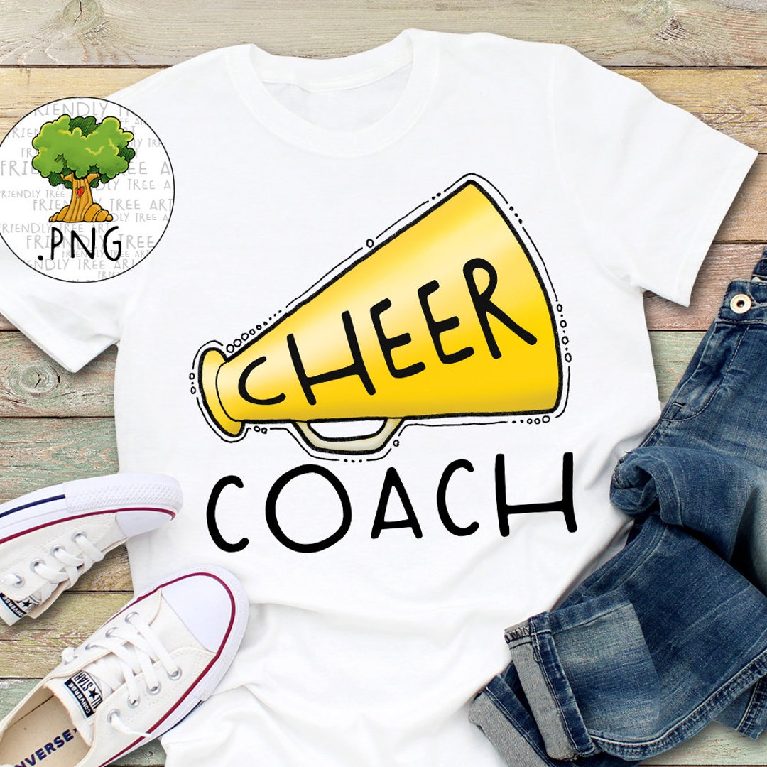 Cheer Coach PNG, Cheer Sublimation PNG, Yellow Cheer Coach Png ...