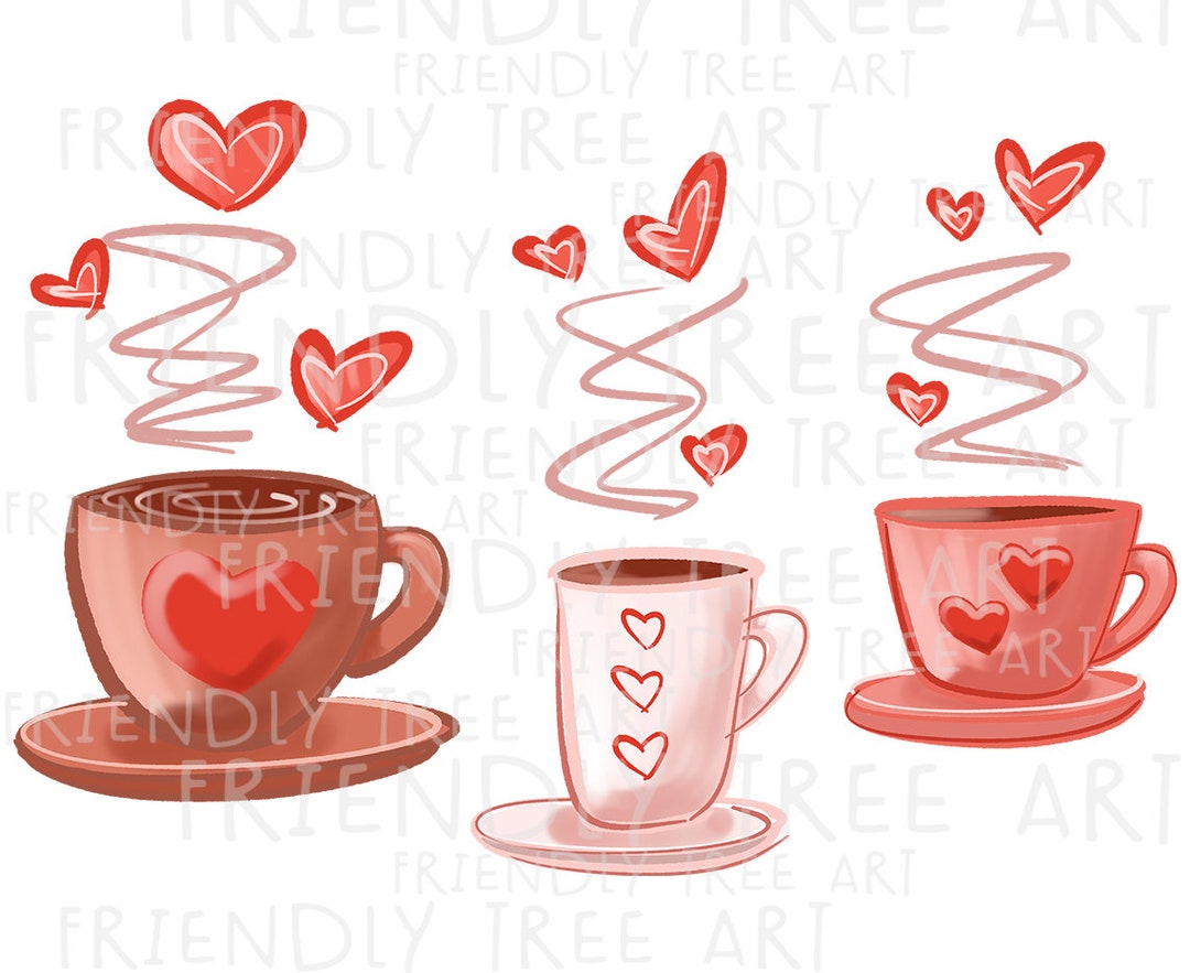 This Coffee With Hearts PNG Design is Perfect for Valentines or for the ...