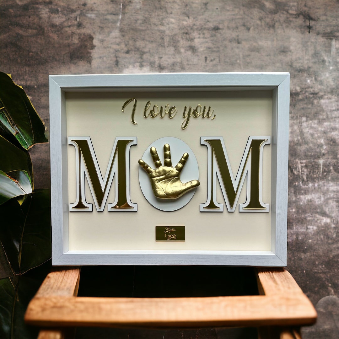 Baby Hand Casting Kit "mom", Baby Handprint and Footprint, Nursery ...