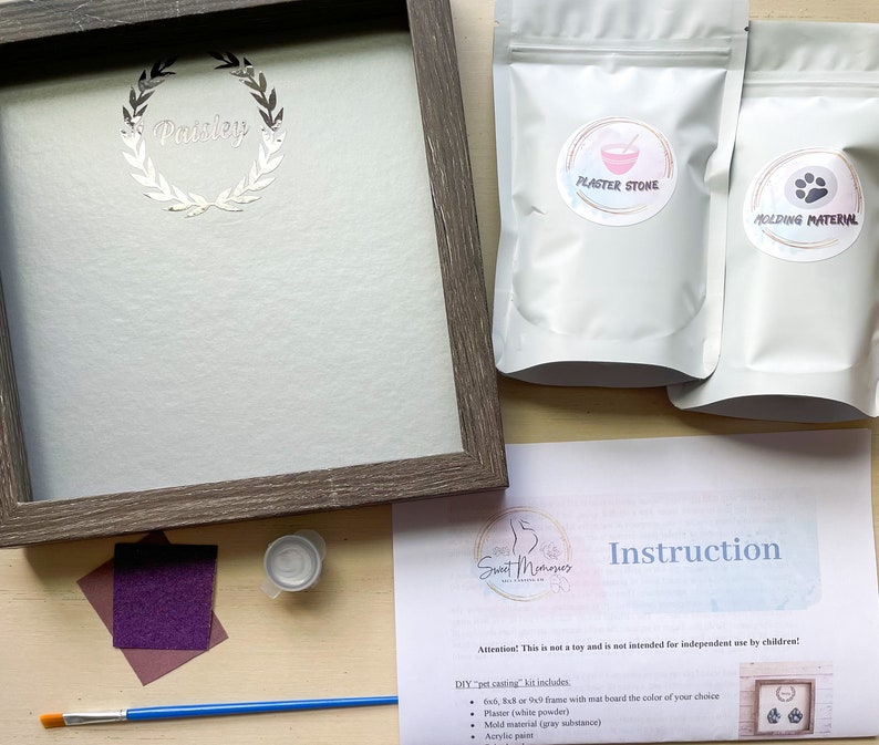 Pet Casting Paw Cast Paw Print DIY Casting Kit - Etsy