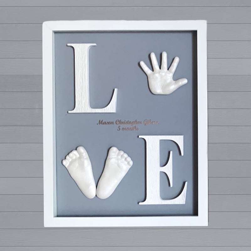 Baby Handprint Frame - Etsy