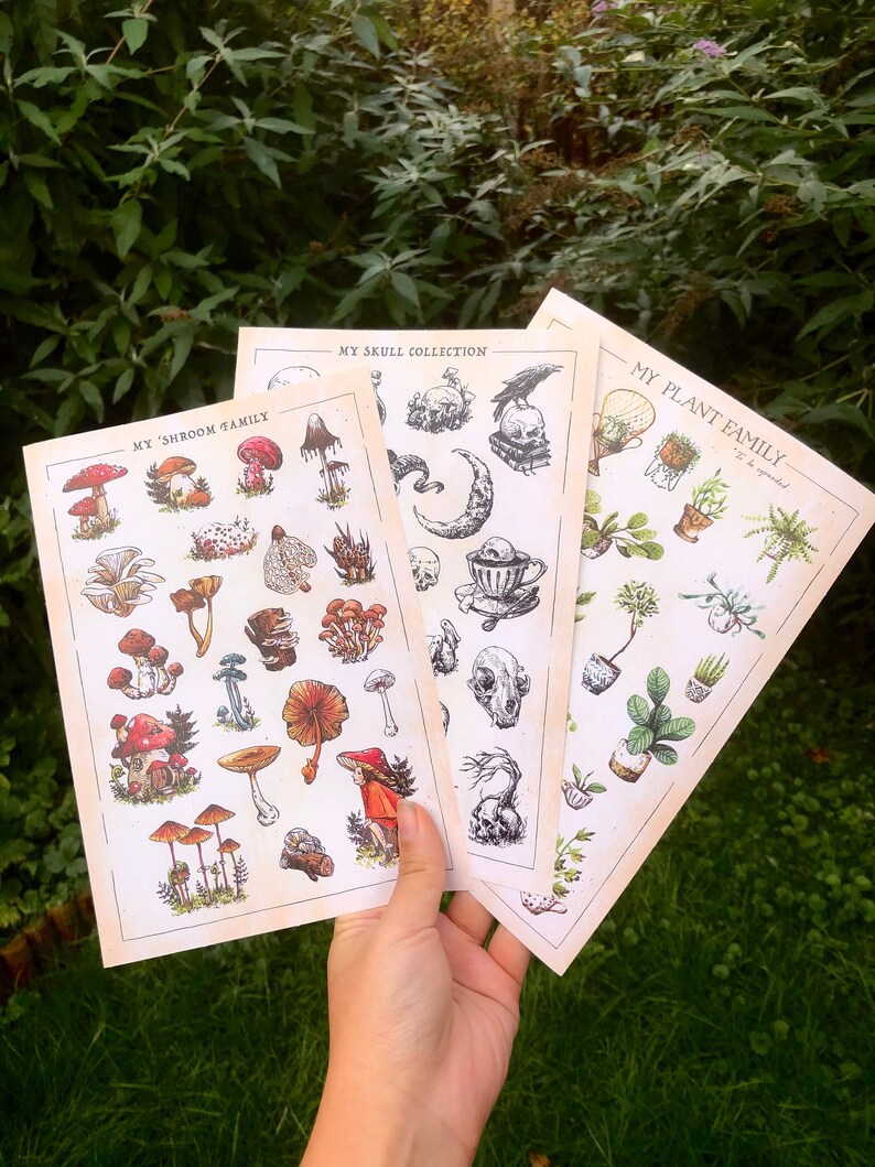 Sticker Collection Set of 3 Sticker Sheets 60 Individual - Etsy UK