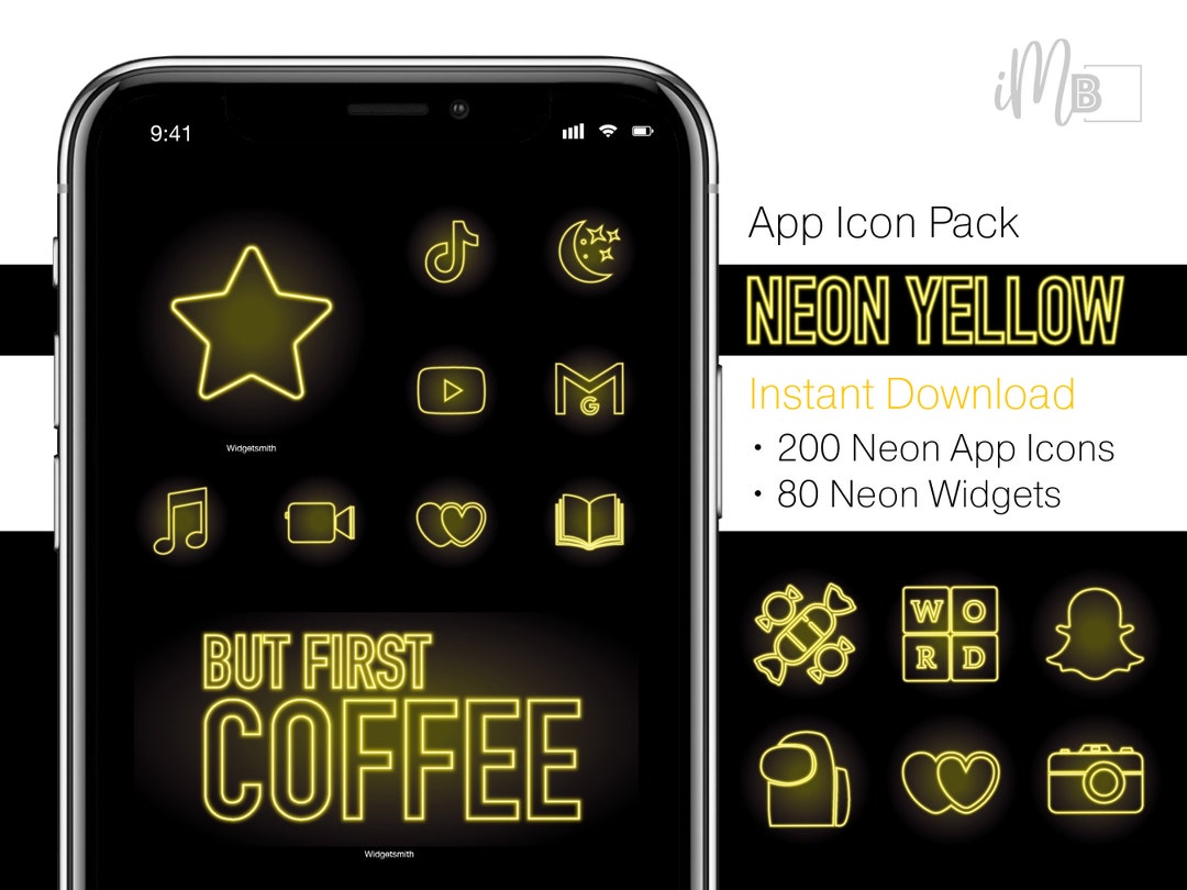 Neon Yellow App Icons Ios - Neon Yellow Icon Pack - Neon Yellow 200 ...
