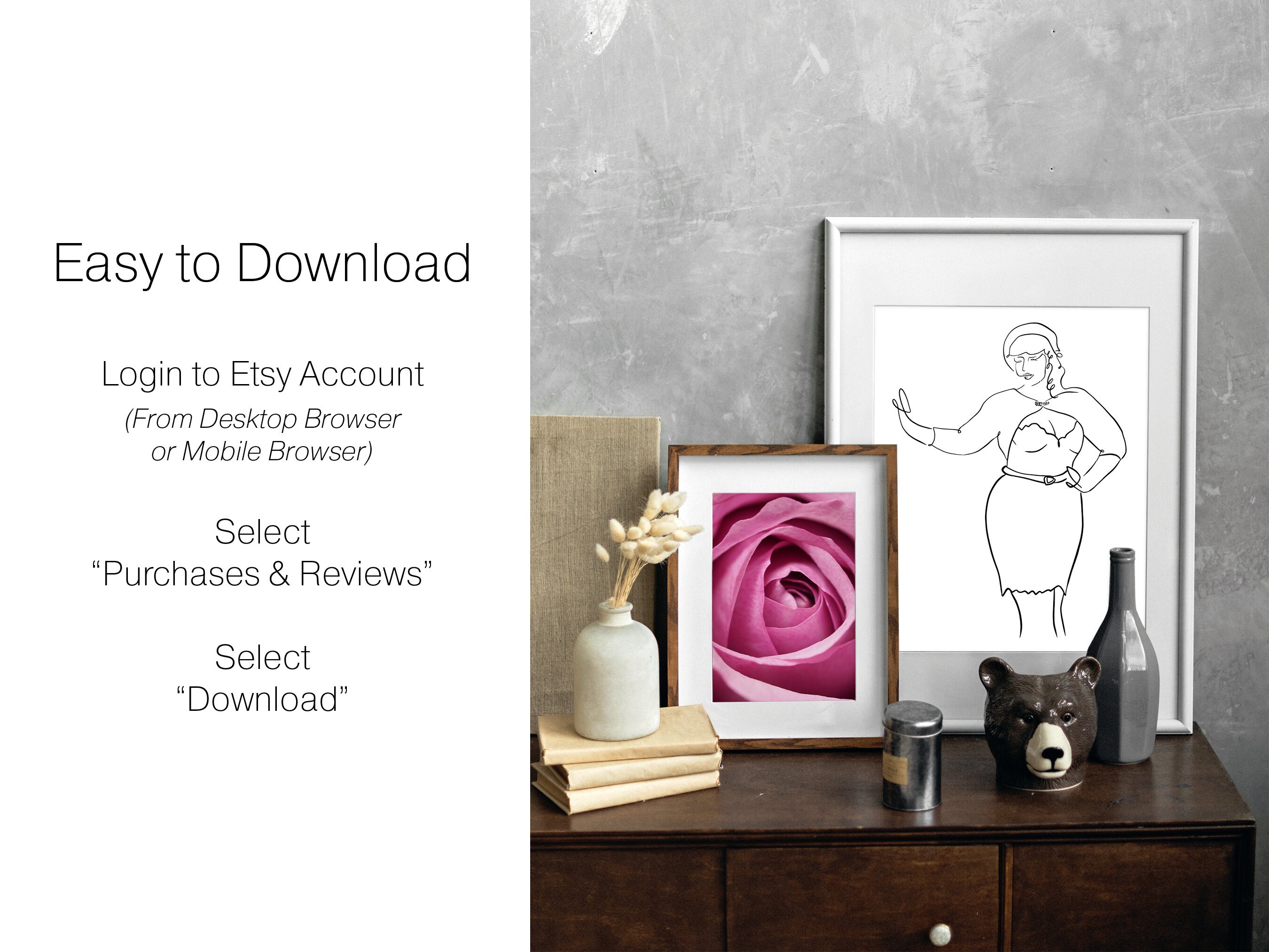 Female Empowerment Body Positive Art Digital Wall Art Woman Line ...