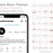 Rose Gold Moon Instagram Highlights Social Media Icons for IG Story ...