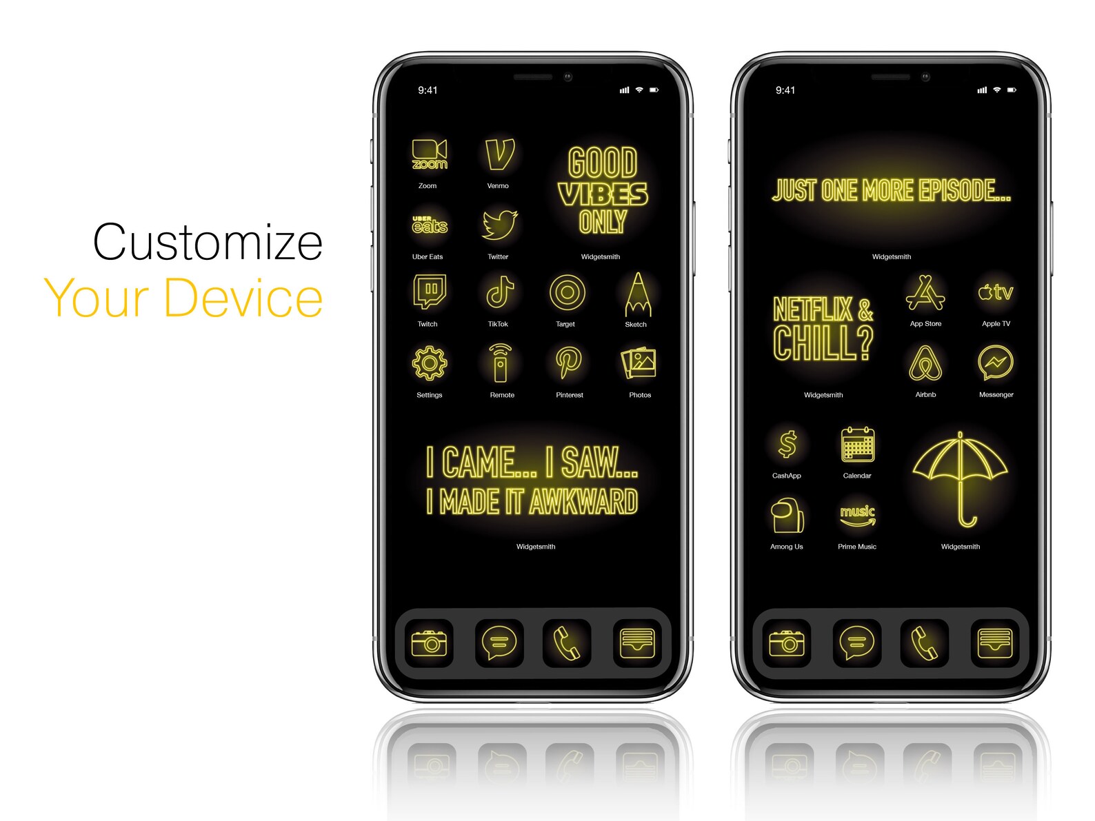 Neon Yellow App Icons Ios Neon Yellow Icon Pack Neon - Etsy