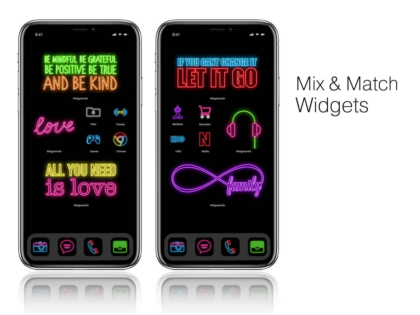 Neon App Icons Rainbow Ios Icon Pack 200 Neon Iphone App | Etsy