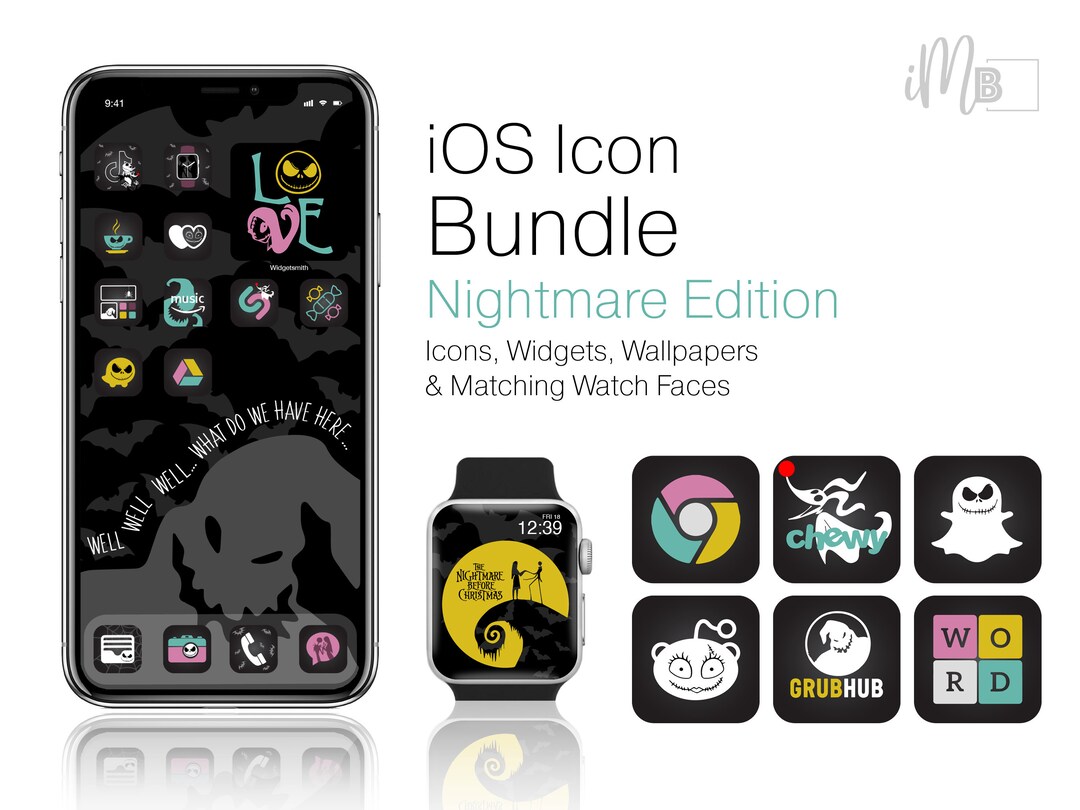 App Icons Christmas Nightmare Halloween Themed iPhone App Pack - 200 ...