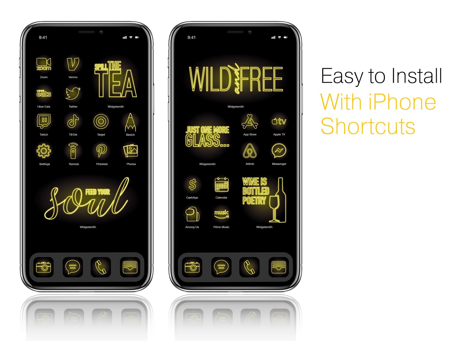 Neon Yellow App Icons Ios Neon Yellow Icon Pack Neon - Etsy