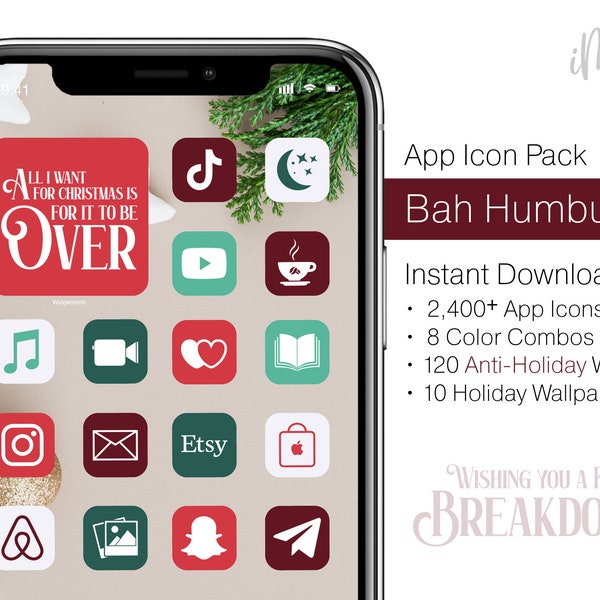 Free Christmas App Icons - Etsy