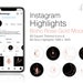Rose Gold Moon Instagram Highlights Social Media Icons for IG Story ...