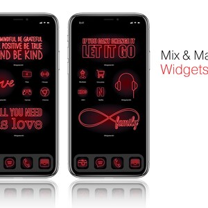 Neon Red App Icons Ios - 200 Neon Red Icon Pack - Neon Red iPhone App ...