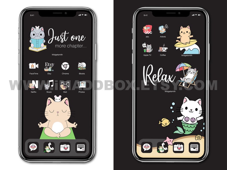 Cute Ios App Icons - 150 Kawaii Cats Icon Bundle App Icons for Ios ...