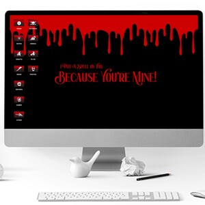 Blood Red Desktop Folder Icons and Wallpaper Organizer for Mac and ...