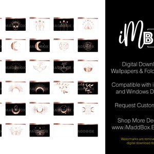 Desktop Folder Icons Rose Gold Wallpaper Organizer and Folder Icons ...