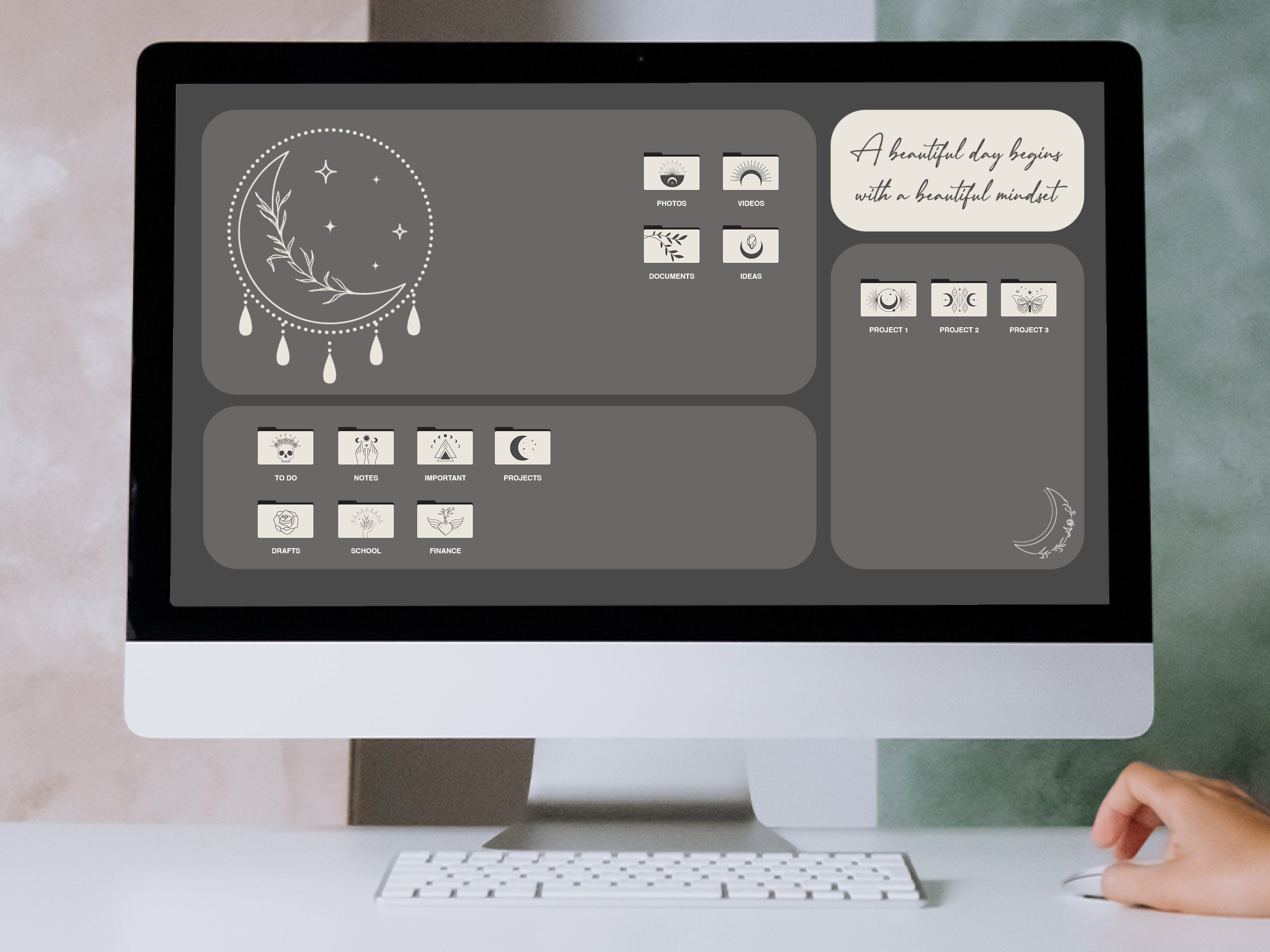 Esoteric Moon Mac Folder Icons Wallpaper Organizer and Folder Icons ...