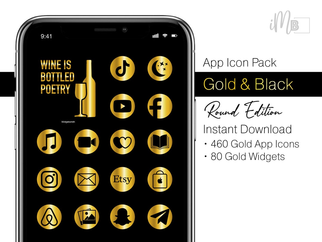 Gold iPhone App Icons – Minimalist Ios Aesthetic (460 Icons) - Etsy