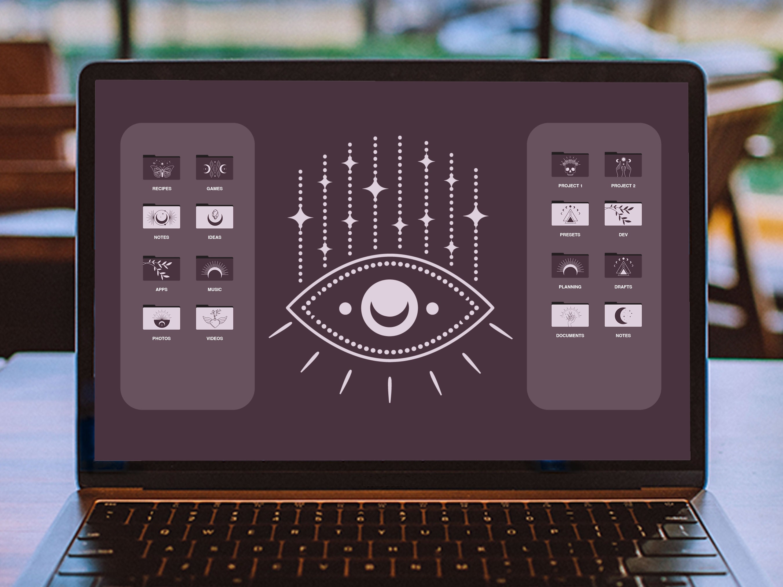 Purple Moonstone Mac Folder Icons Wallpaper Organizer, and Folder Icons ...