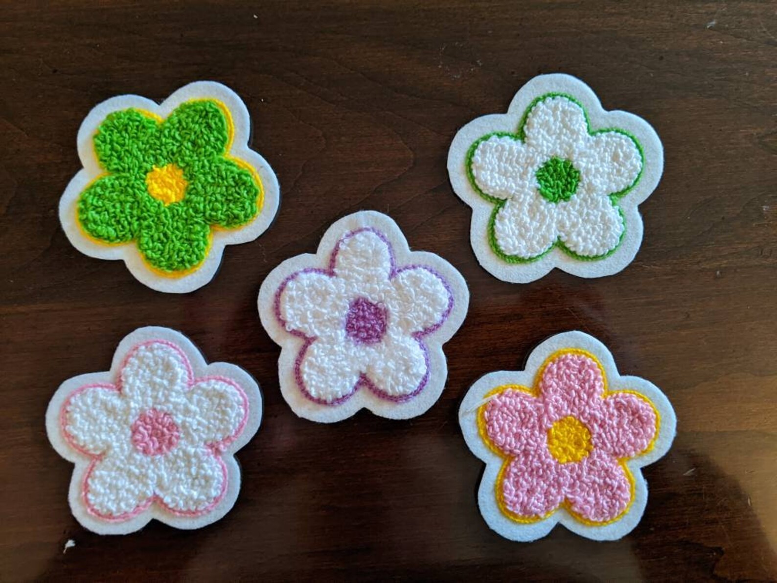 Small Daisy Chenille Patch Sew on Available in Different - Etsy