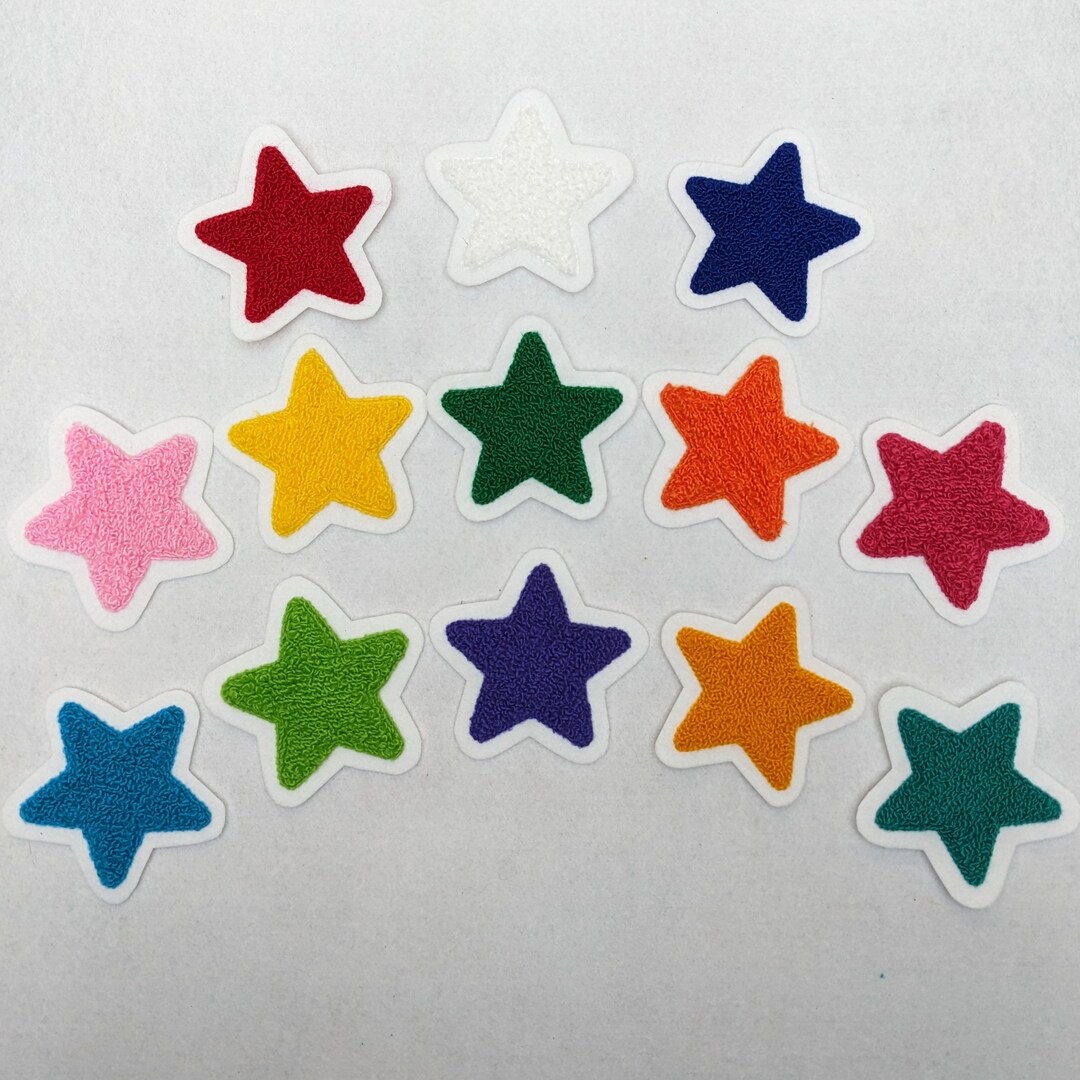 Star Chenille Patch - Sew on - Available in Different Colors! - Etsy