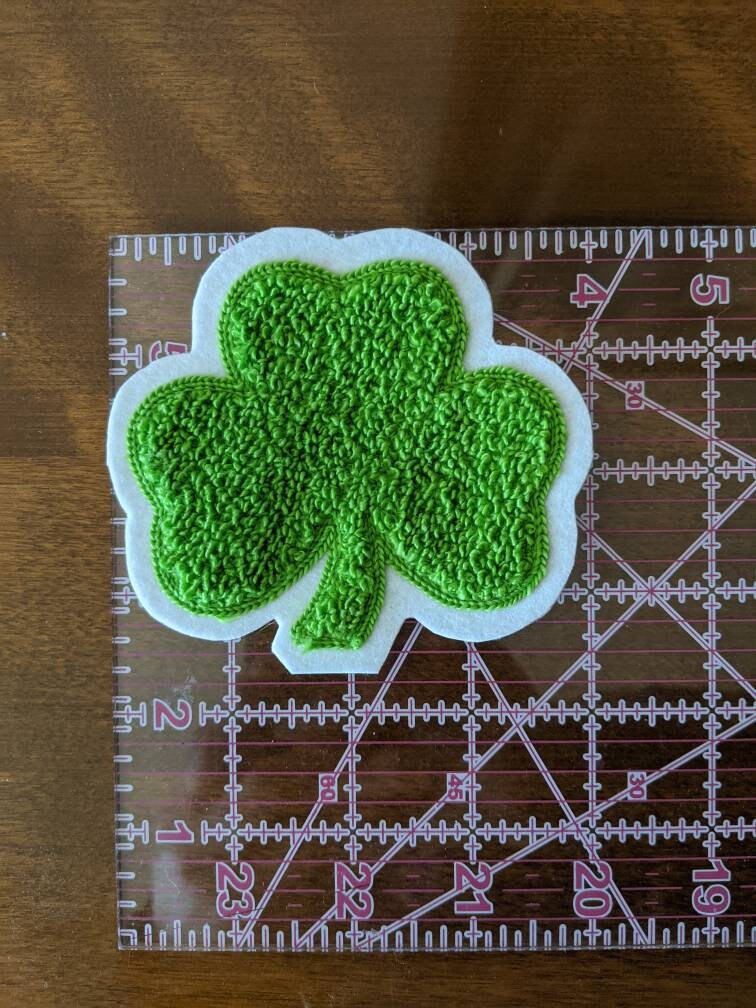 Chenille Patch Lucky Clover Shamrock - Etsy