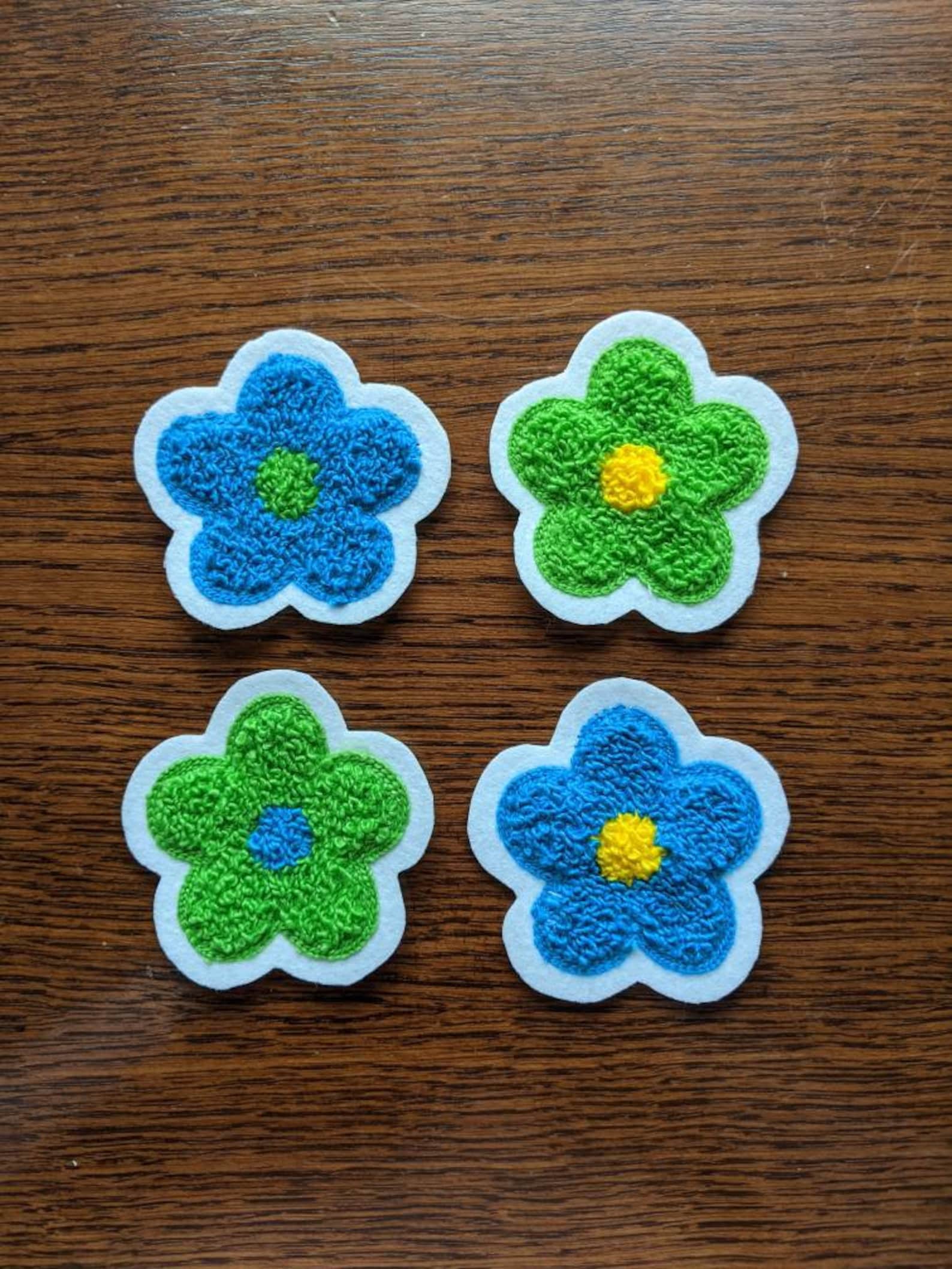 Small Daisy Chenille Patch Sew on Available in Different - Etsy