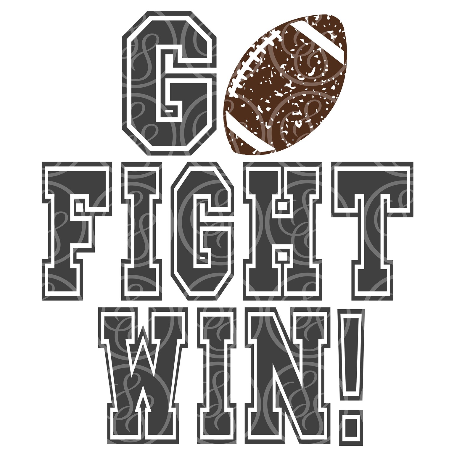 Go Fight Win Football SVG PNG Digital Download Design - Etsy