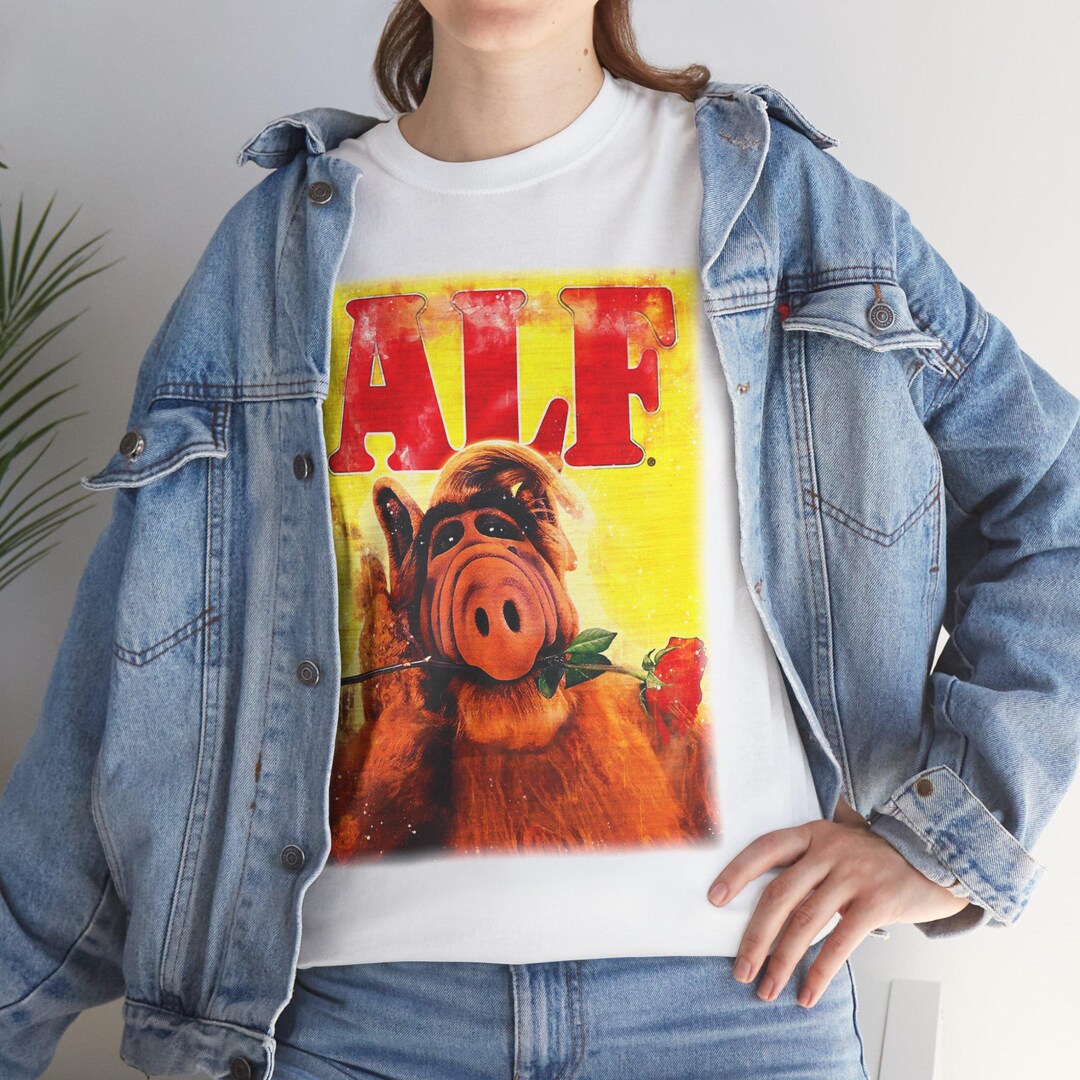 Vintage Retro Look Funny Alf Movie Fan Art Unisex Tee Shirt Retro 80s ...